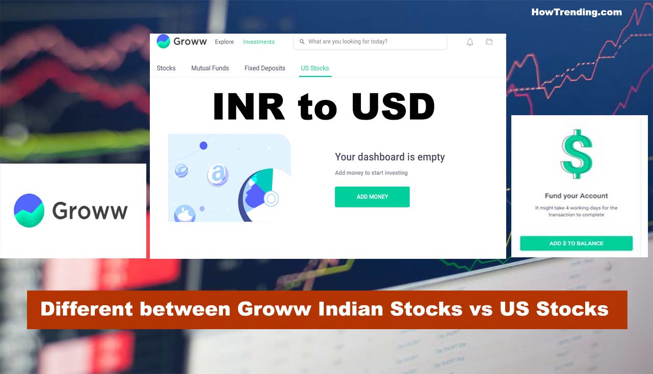 Different between Add Money in Wallet Groww Indian Stocks vs US Stocks ...
